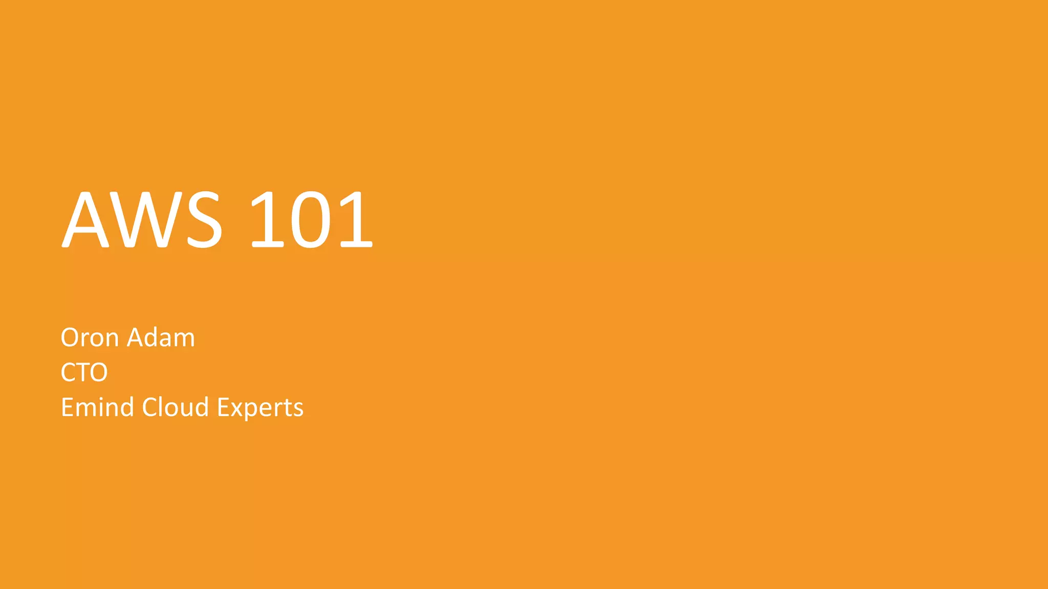 AWS 101 | PPTX