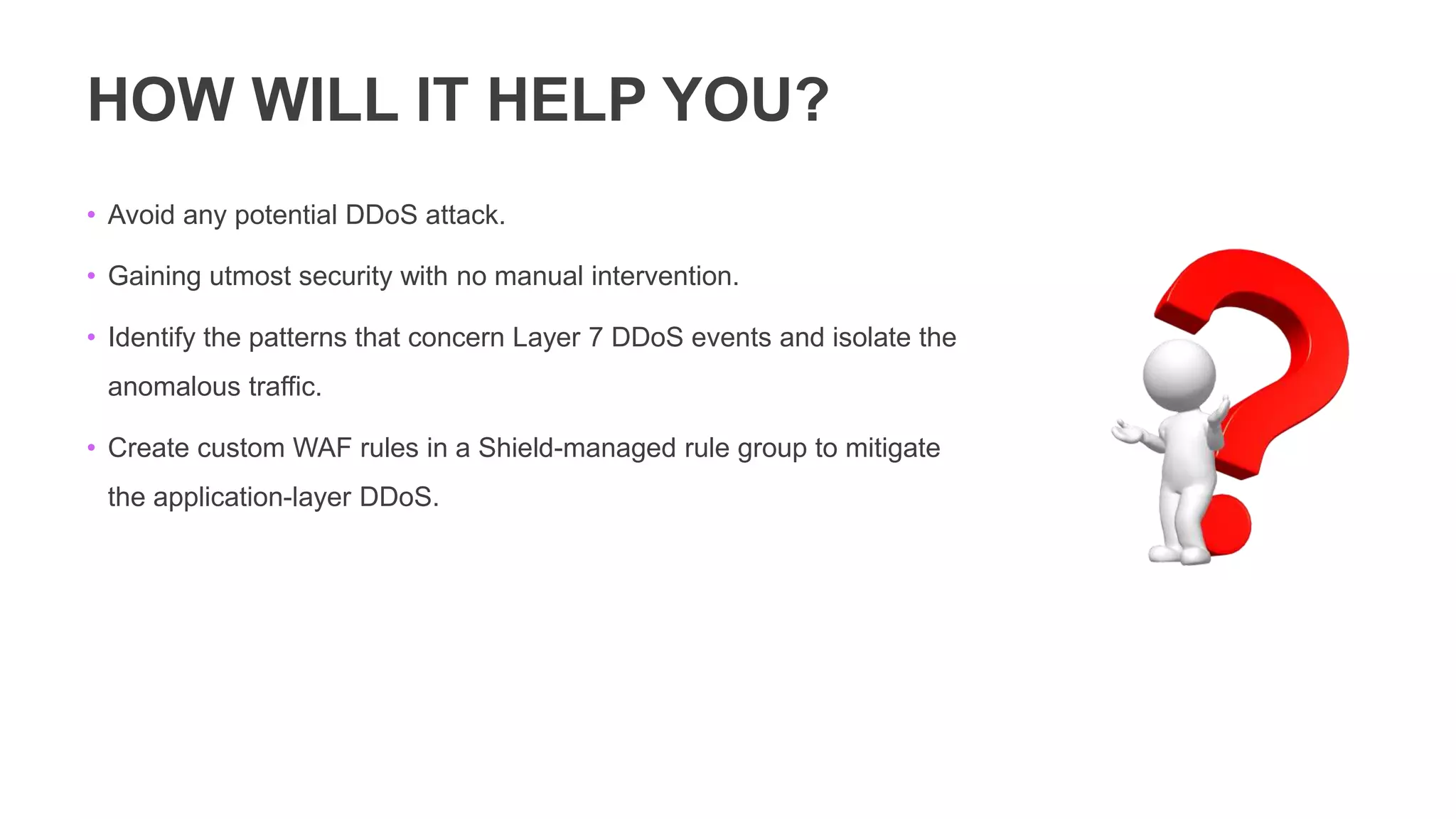 AWS Shield Advanced introduces automatic application-layer DDoS ... AWS Shield Advanced introduces automatic application-layer DDoS ...