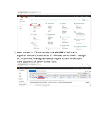 Aws | Snapshot creation | PDF