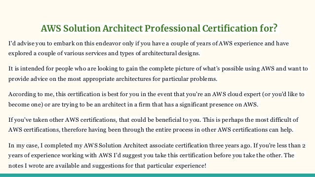 AWS Solution Architect Professional Exam Guide | PPT | Free Download AWS Solution Architect Professional Exam Guide | PPT | Free Download