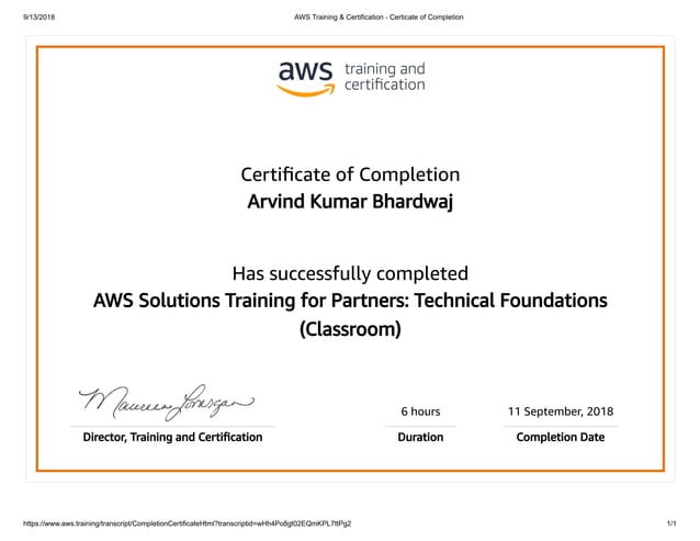 Aws solutions training for partners technical foundations certification | PDF
