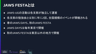 AWS Summit 2024 今年は広島！ JAWS FESTAで祭りだわっしょい！.pdf / AWS Summit 2024 JAWS FESTA 2024 in Hiroshima | PDF