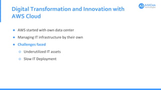AWS Summit : Digital Transformation and Innovation with Cloud | PPTX