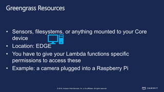 Living on the Edge with AWS Greengrass | PPT