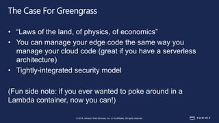 Living on the Edge with AWS Greengrass | PPT