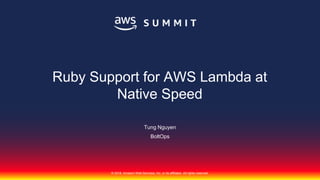 Ruby Support for AWS Lambda at Native Speed with Jets | PPT