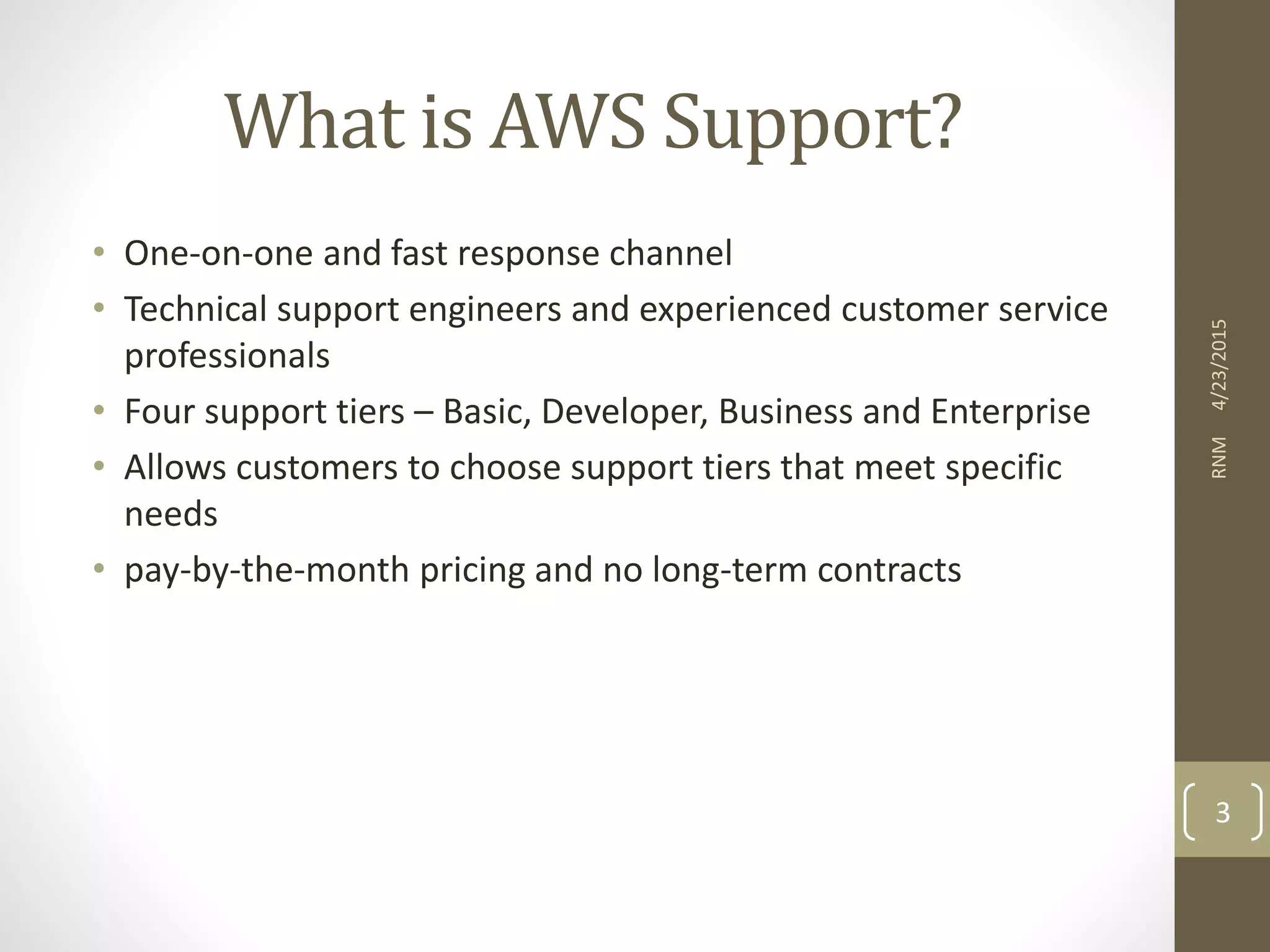 AWS Support | PPTX