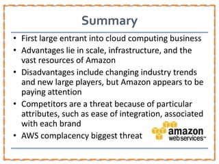 Amazon Web Services SWOT & Competitor Analysis | PDF
