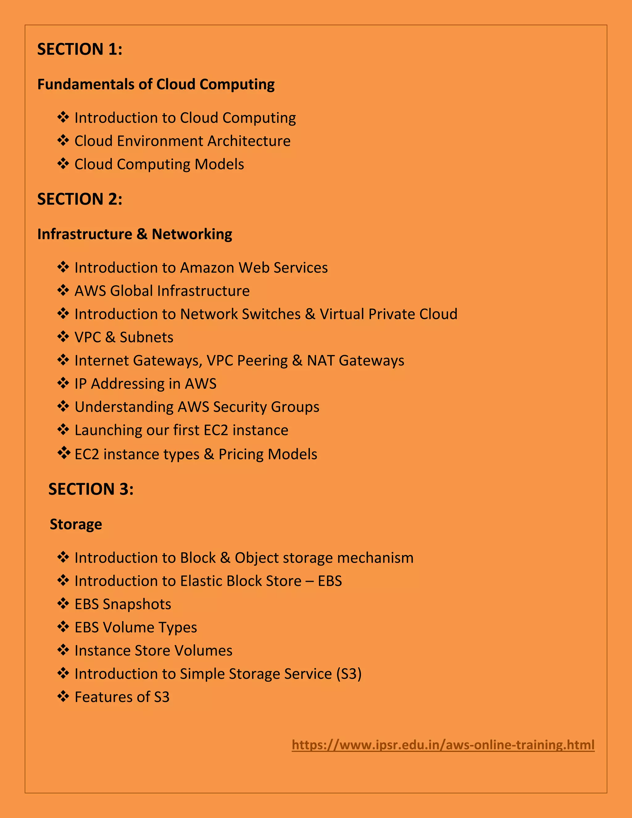 AWS SOLUTIONS ARCHITECT TRAINING | PDF AWS SOLUTIONS ARCHITECT TRAINING | PDF