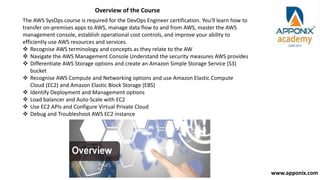Aws sysops certification training | PPTX | Cloud Computing | Internet