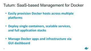 Docker Overview - AWS Tech Connect - Seattle 10/28 | PPT