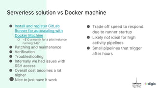 AWS Techniques and lessons writing low cost autoscaling GitLab runners | PPT