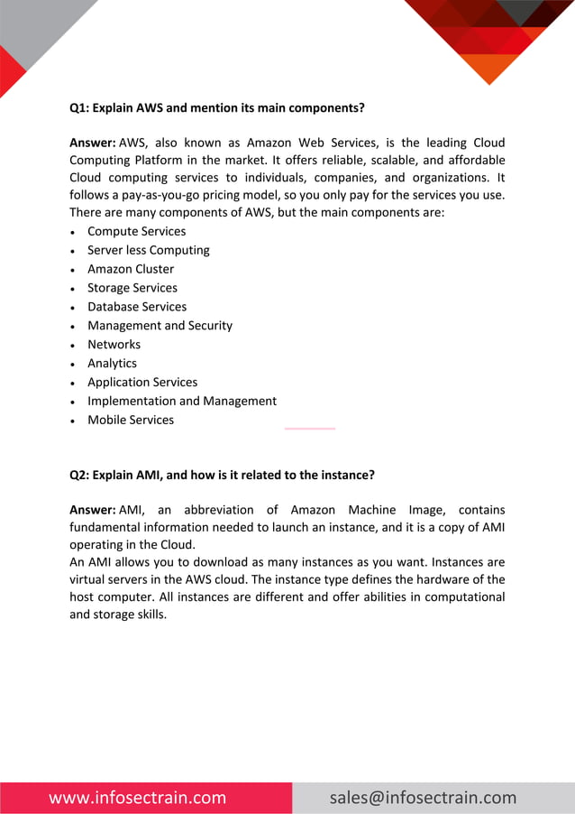 Aws top 50 interview questions | PDF