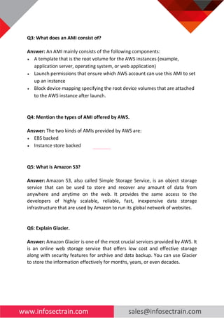 Aws top 50 interview questions | PDF