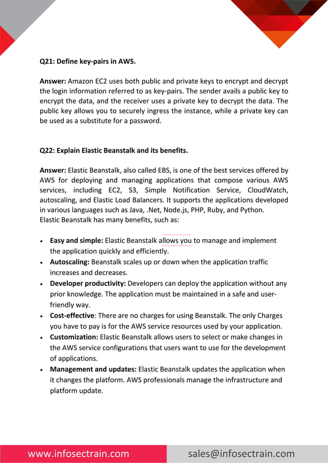 Aws top 50 interview questions | PDF