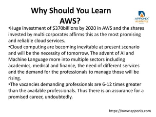 Aws training | PPTX