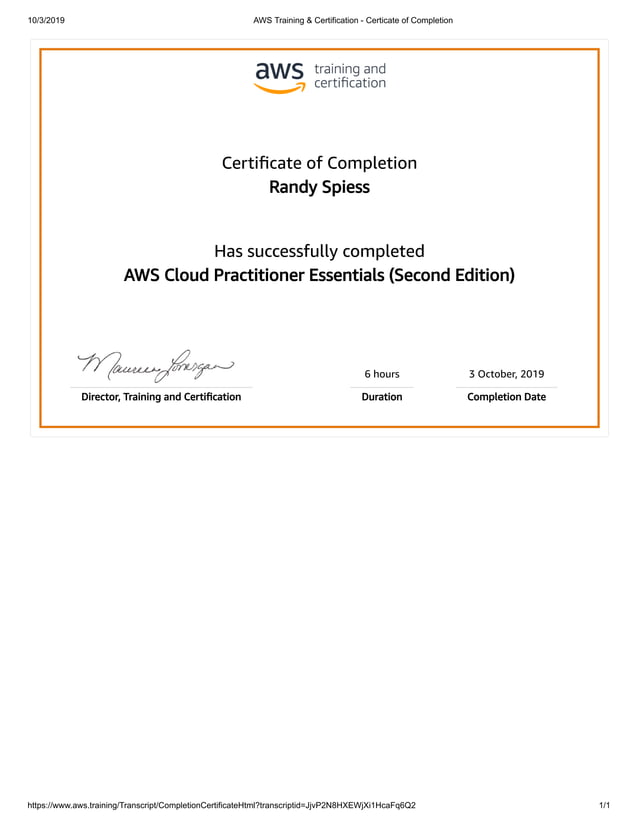 AWS Cloud Practitioner Essentials Certification | PDF