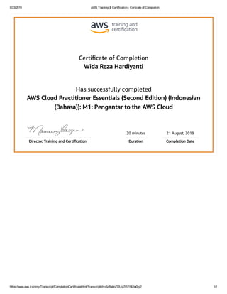 AWS Cloud Practitioner Essentials: M1 | PDF