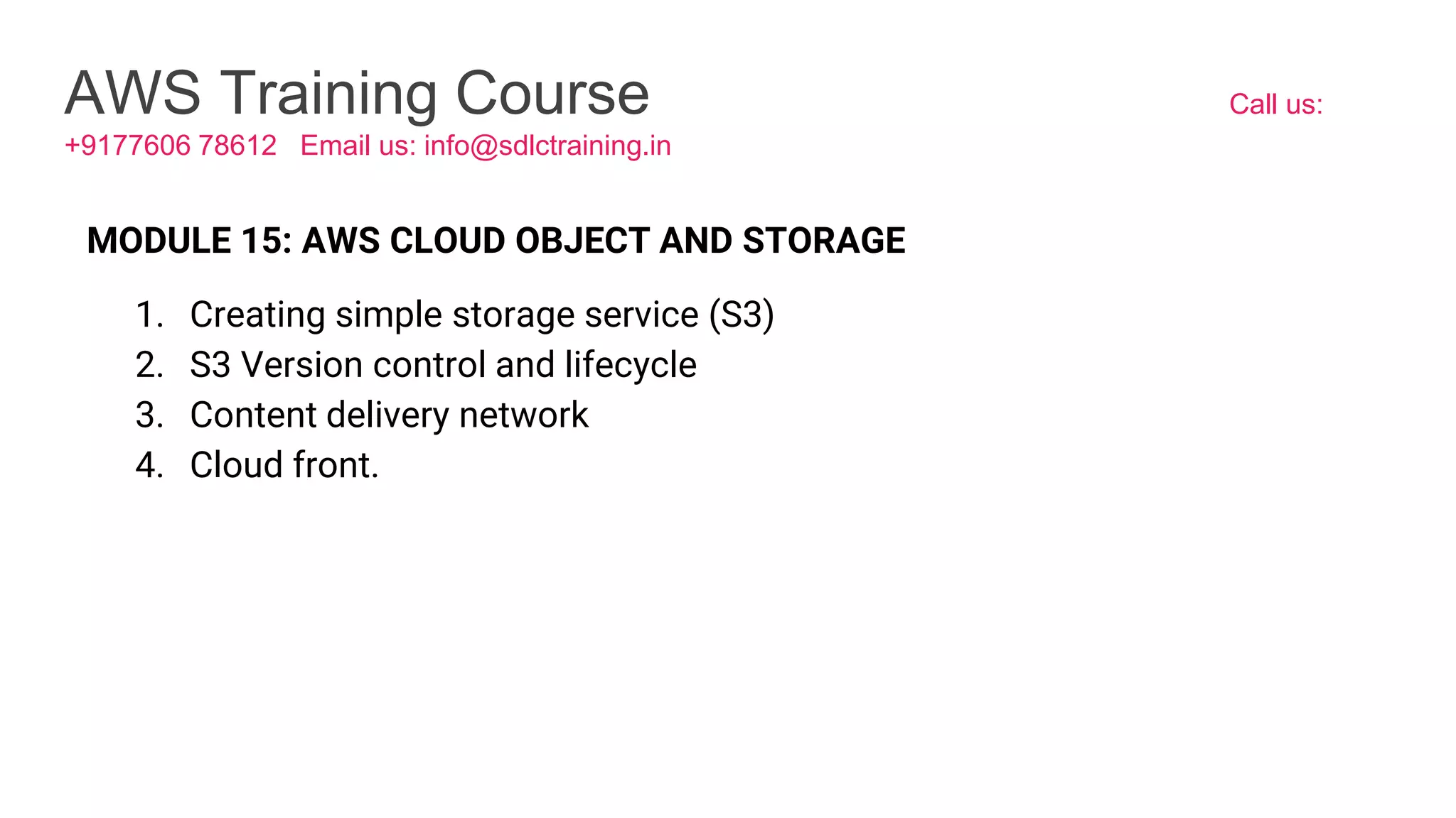AWS course training with placement in Marathahalli, Bangalore | PPT