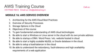 AWS course training with placement in Marathahalli, Bangalore | PPT