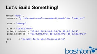 Infrastructure as code with Terraform | PPT