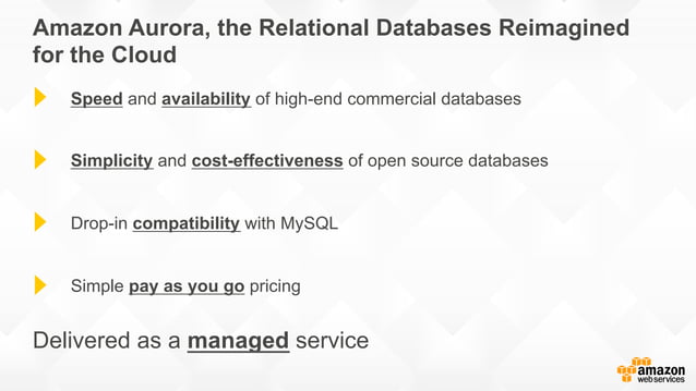 Amazon Aurora: Amazon’s New Relational Database Engine | PDF | Databases | Computer Software and ...