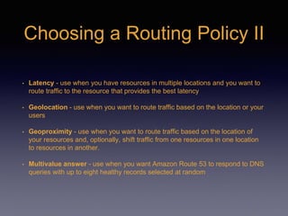 AWS UG Windsor - Route 53 - Architecting Traffic Management | PPT