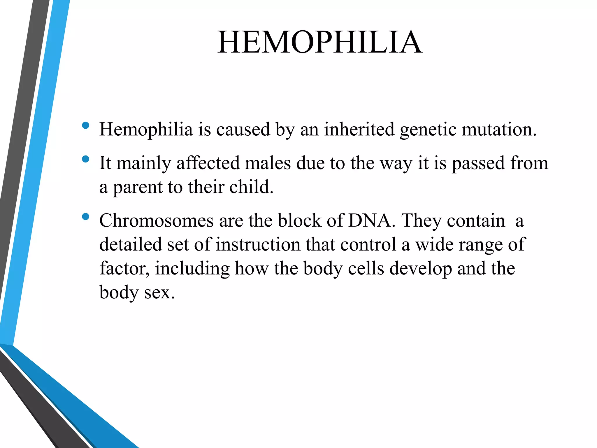 study of hemophilia | PPT