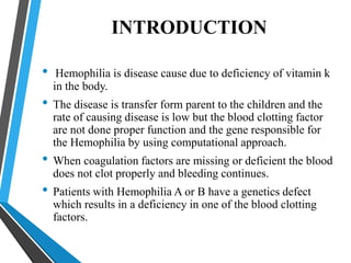 study of hemophilia | PPT