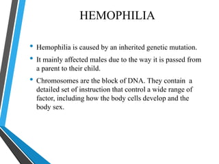 study of hemophilia | PPT