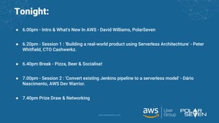 Aws user group #01 lets talk serverless | PPT