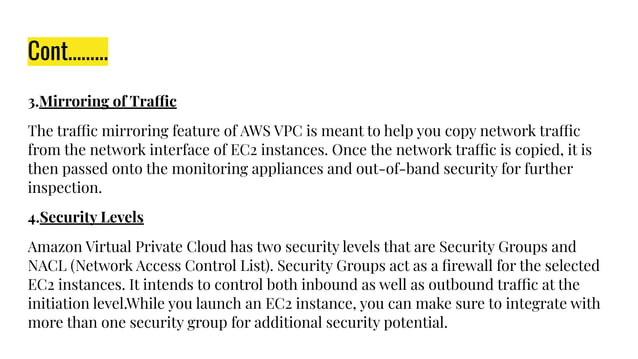 AWS Virtual Private Cloud | PPT