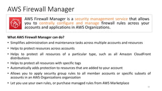 Introduction to AWS WAF and AWS Firewall Manager | PPTX
