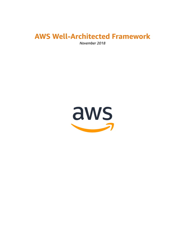 Aws well architected-framework | PDF