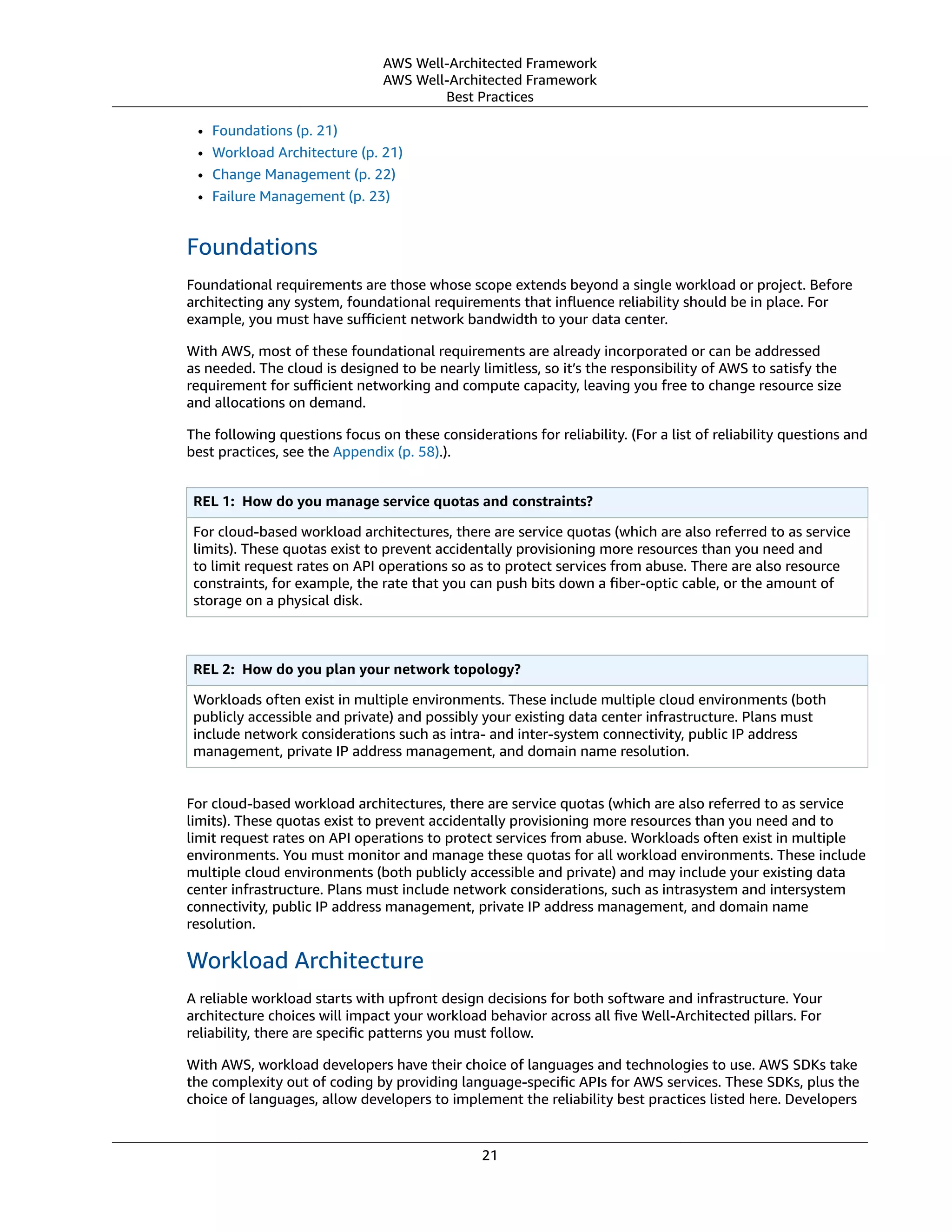AWS Well-Architected Framework | PDF