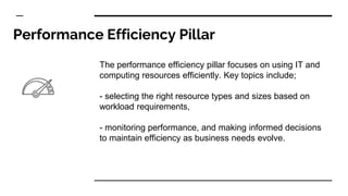 AWS Well Architected Framework in Summary | PPTX