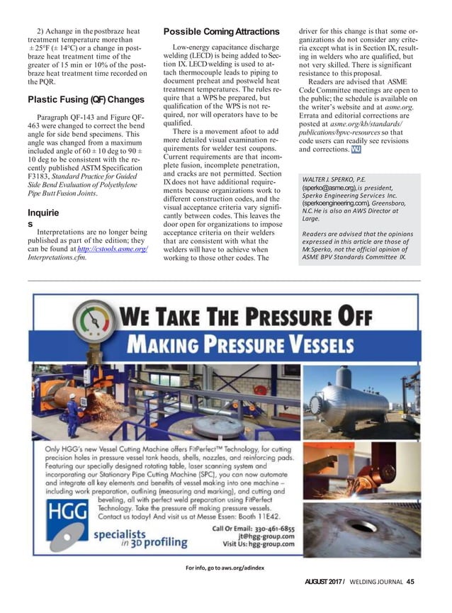 What is new with ASME BPVC Section IX - 2017 | PDF