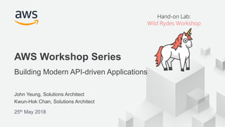 AWS Application Service Workshop - Serverless Architecture | PPT
