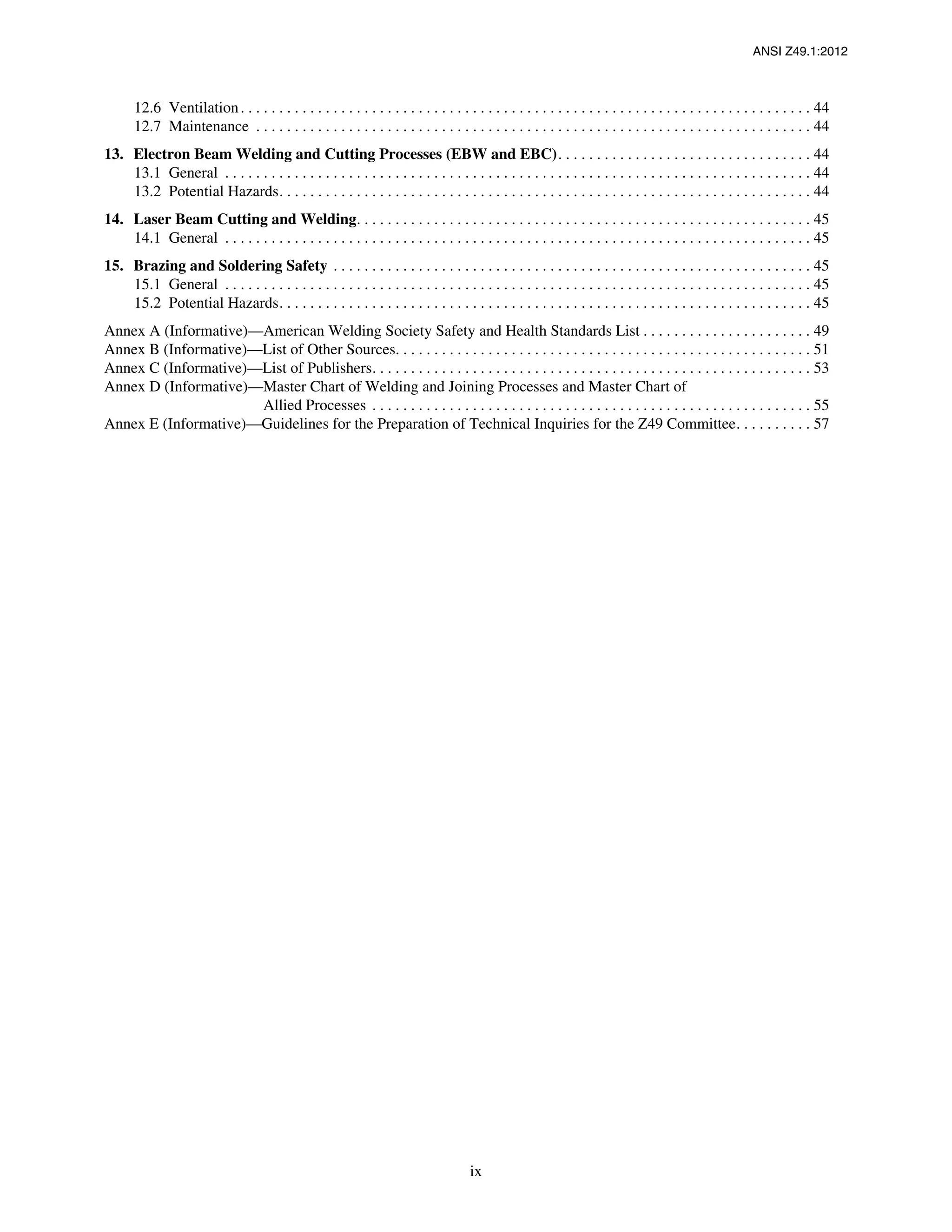 Aws z49 safety in welding and cutting | PDF