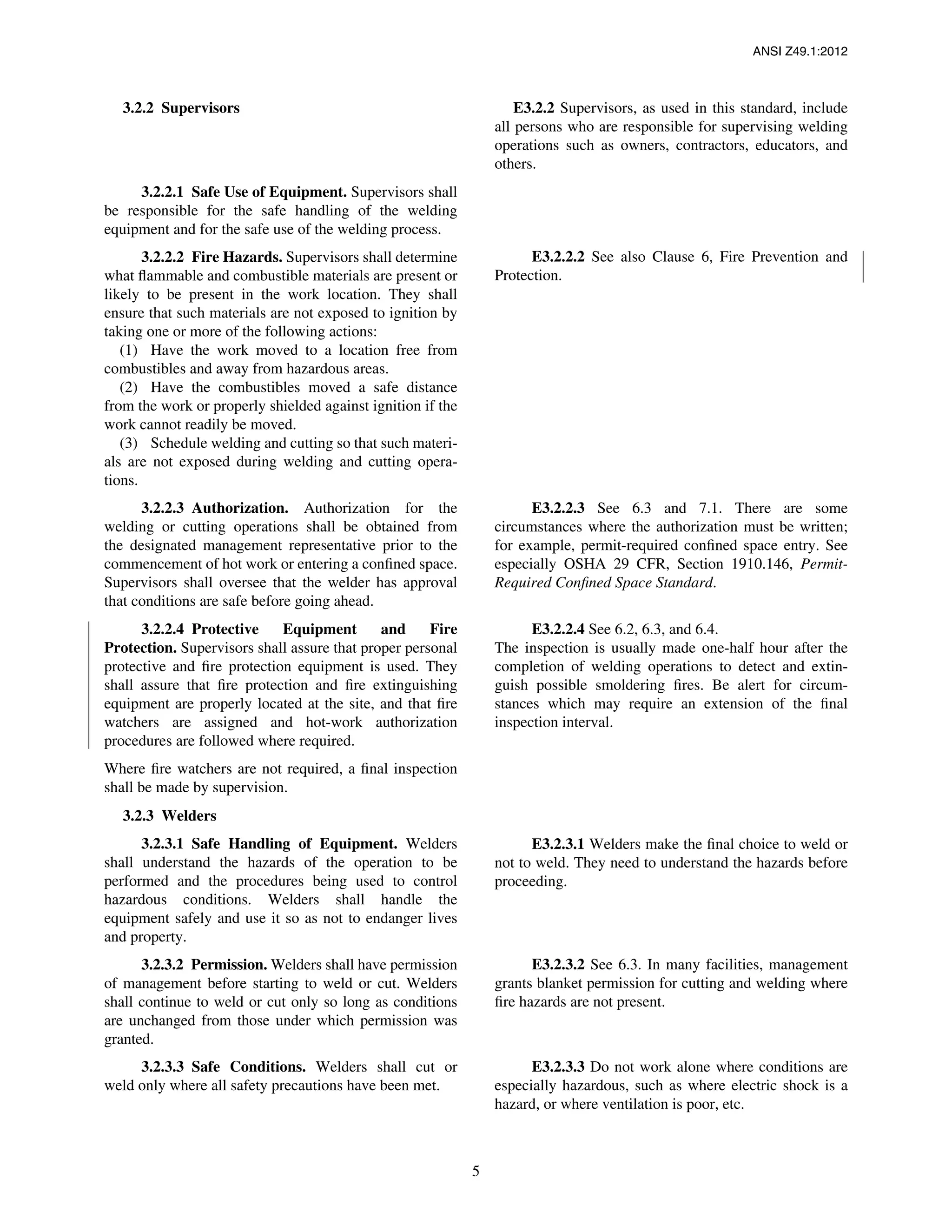 Aws z49 safety in welding and cutting | PDF