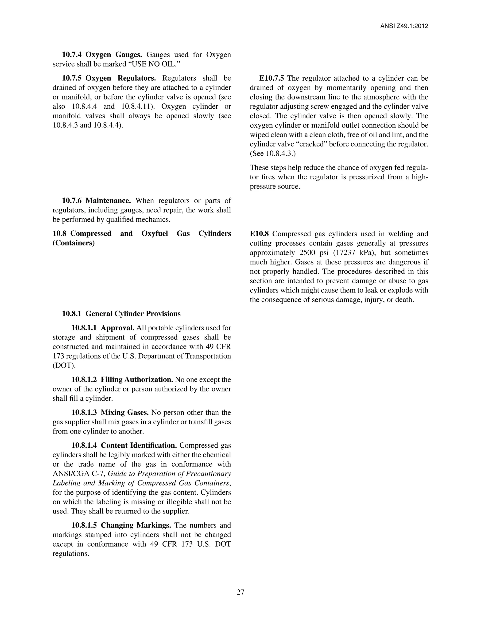 Aws z49 safety in welding and cutting | PDF