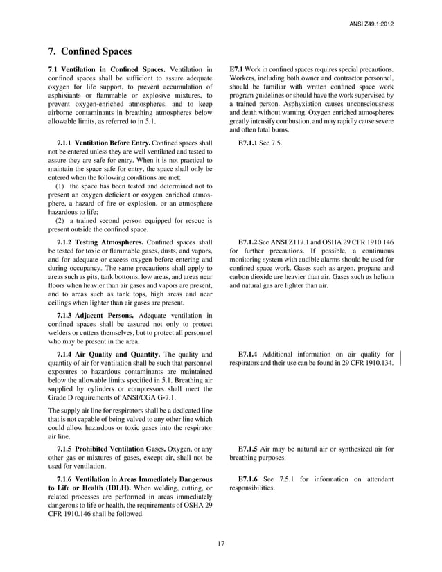 Aws z49 safety in welding and cutting | PDF