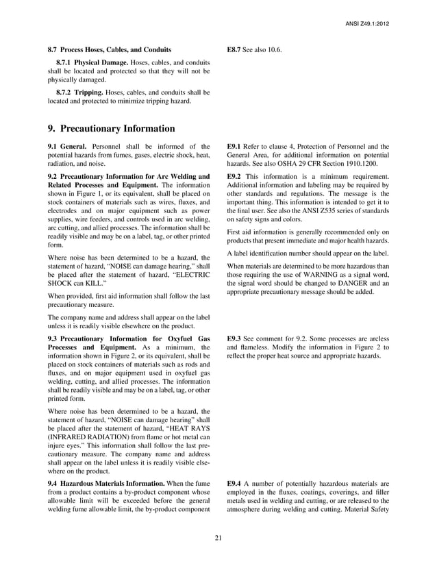 Aws z49 safety in welding and cutting | PDF