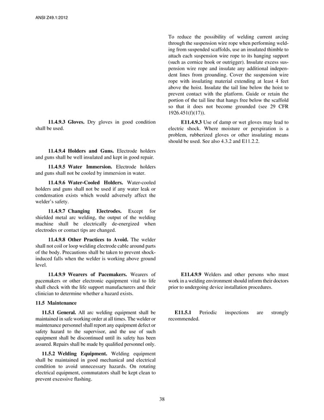 Aws z49 safety in welding and cutting | PDF