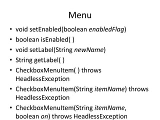 JAVA - AWT - controls Introduction .pptx