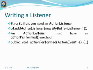 Awt - Swings-- Applets In java | PPTX
