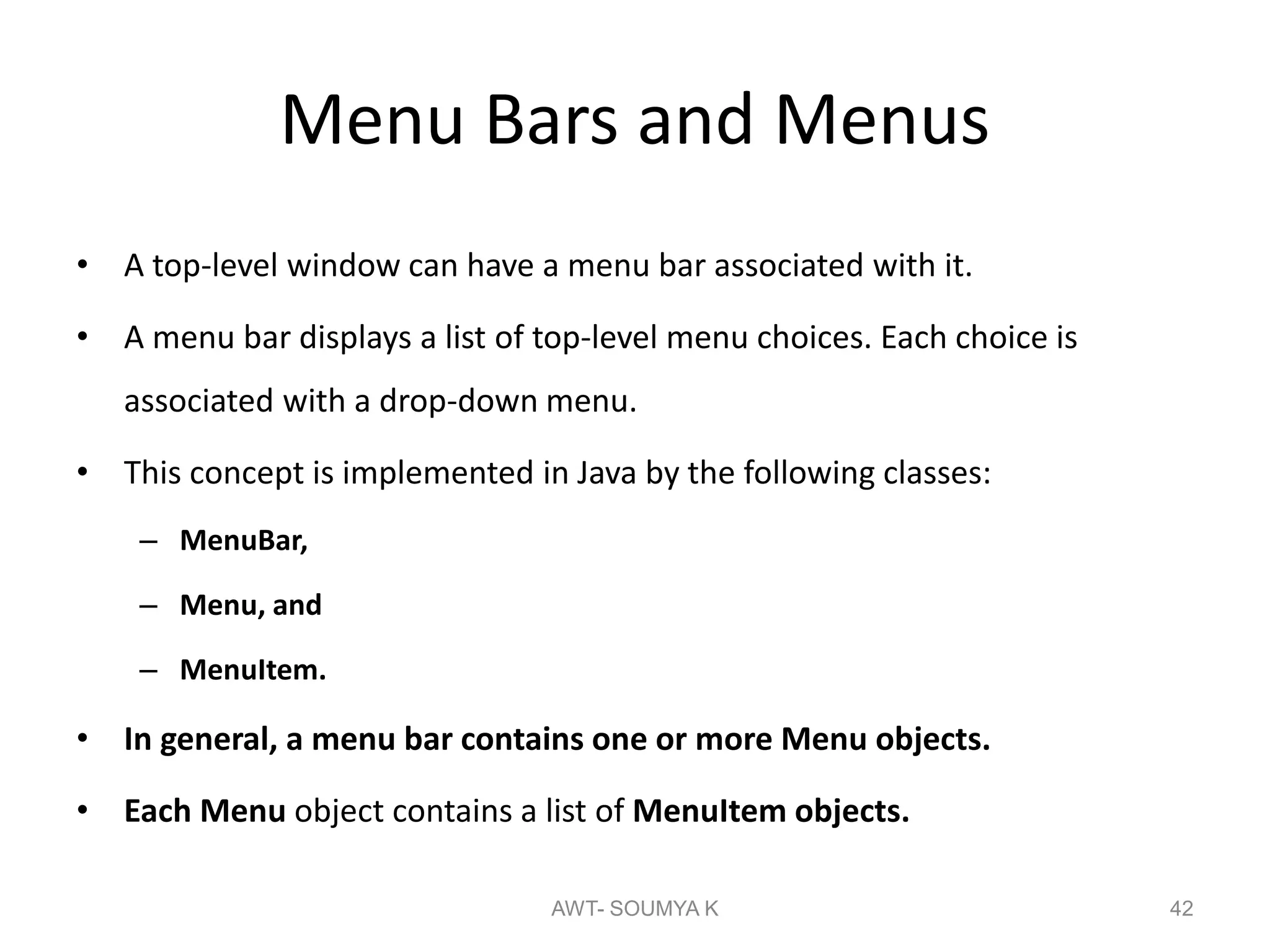 Awt controls ppt | PPT | Programming Languages | Computing