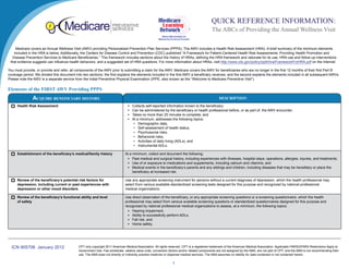 Reference Information: Wellness Visit | PDF