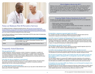 Reference Information: Wellness Visit | PPT