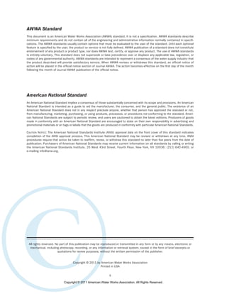 AWWA C652-11-Previews Desinfeccion of Water Storage Facilities | PDF